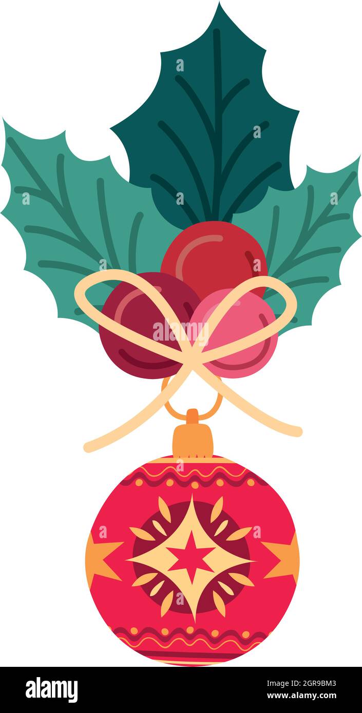 red xmas ball Stock Vector Image & Art - Alamy
