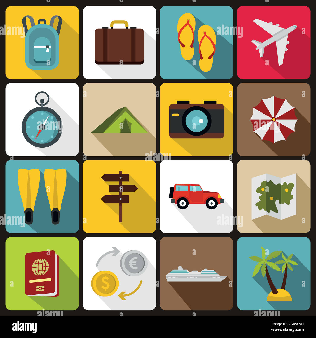 World map illustration flip Stock Vector Images - Alamy