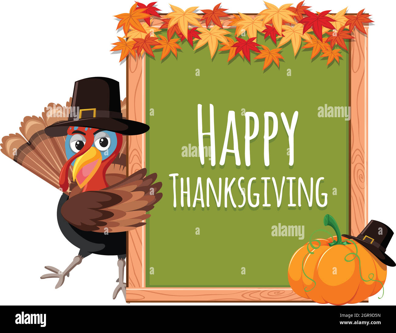 Image happy thanksgiving day Stock Vector Images - Alamy