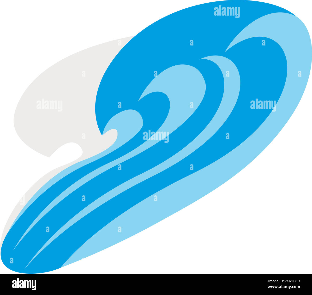 Blue sea wave Cut Out Stock Images & Pictures - Alamy