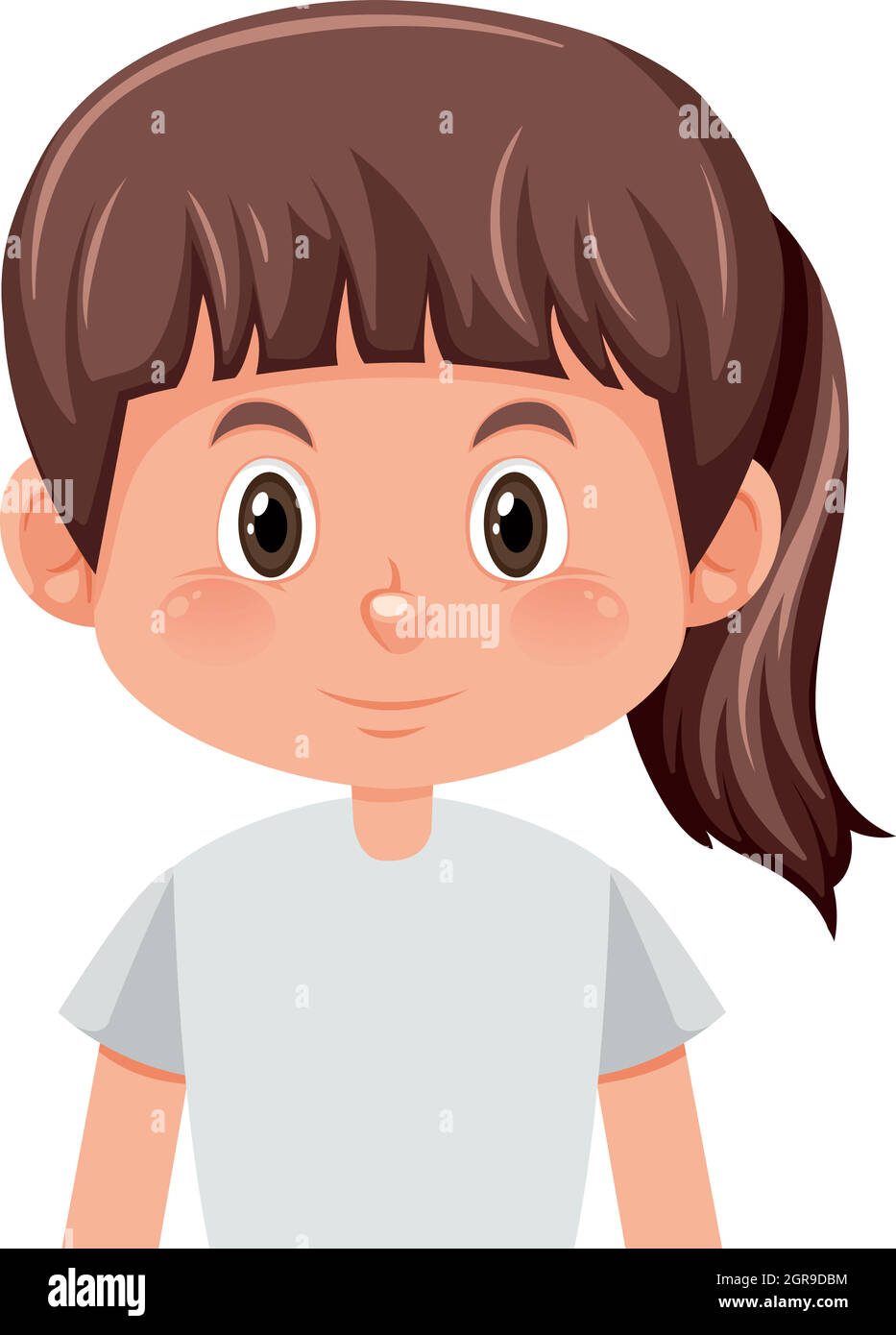 a Isolated girl character Stock Vector Image & Art - Alamy