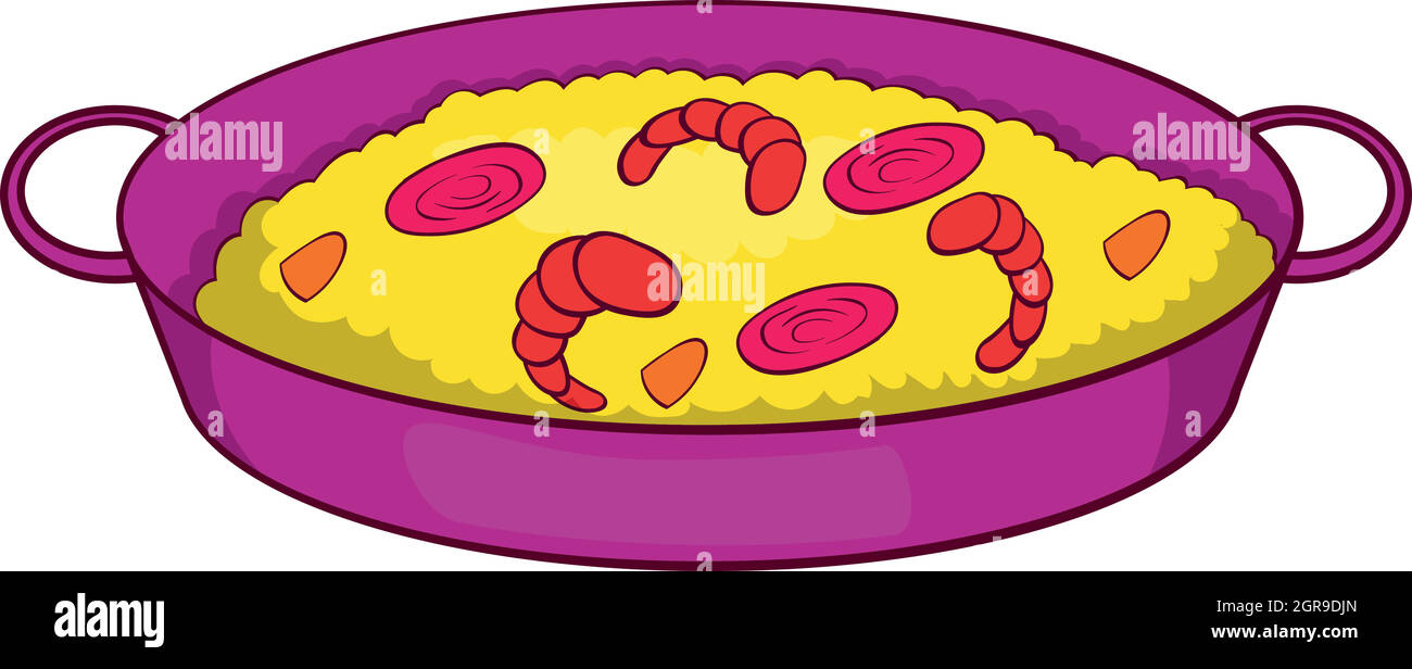 Seafood on rice Stock Vector Images - Alamy