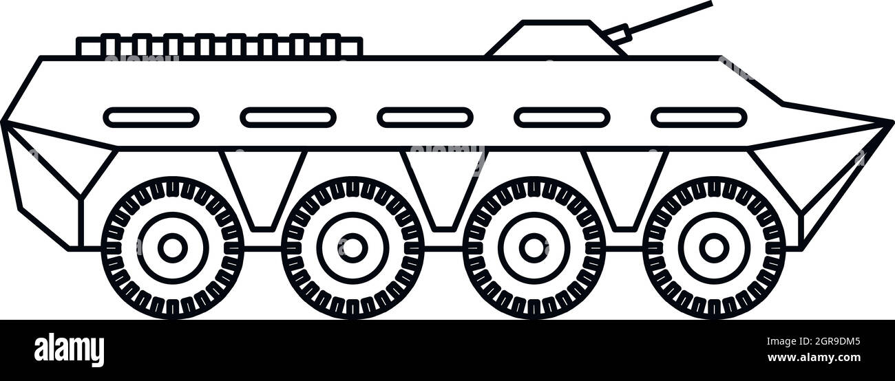 Army battle tank icon, outline style Stock Vector Image & Art - Alamy