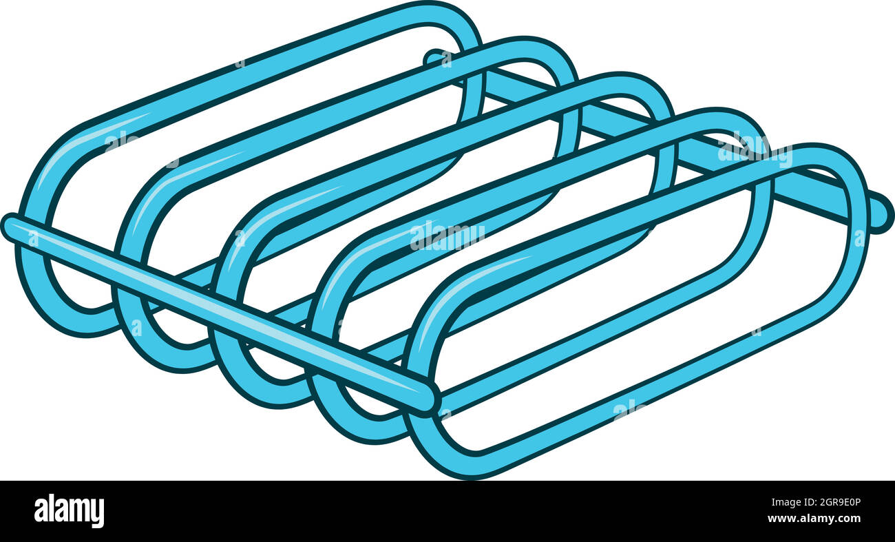 Bicycle rack icon, cartoon style Stock Vector Image & Art - Alamy