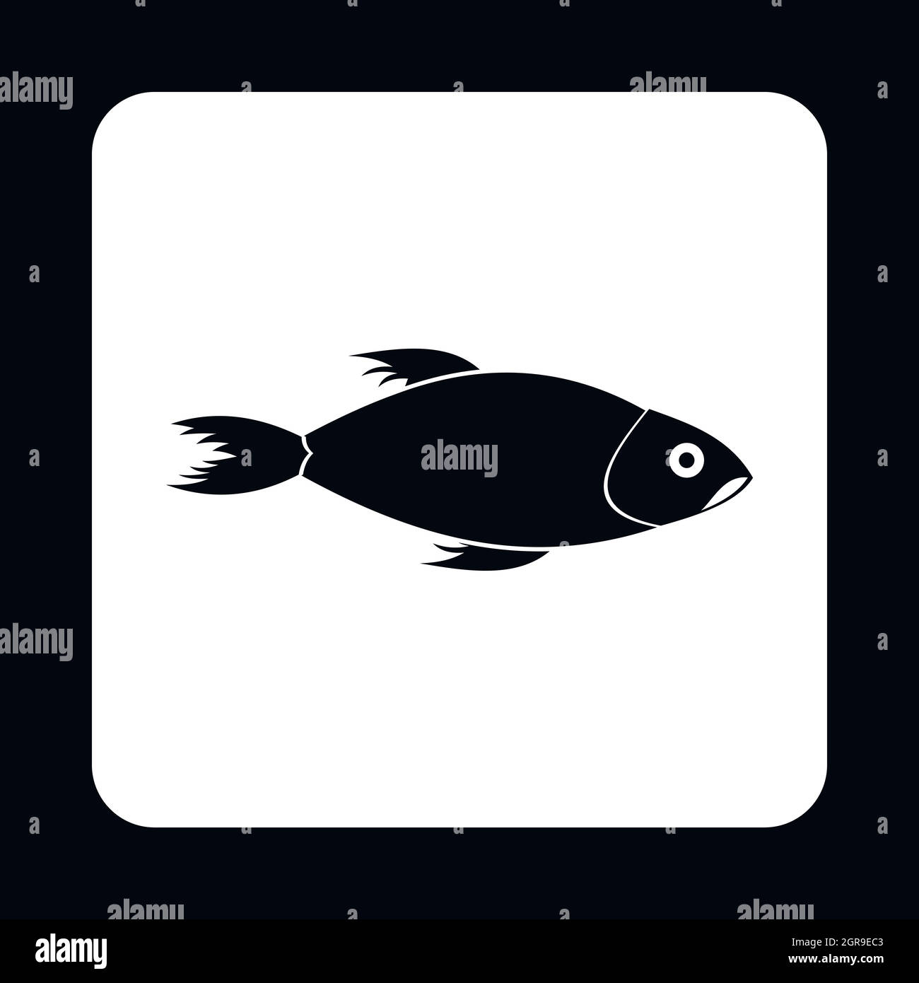 Fish icon, simple style Stock Vector Image & Art - Alamy