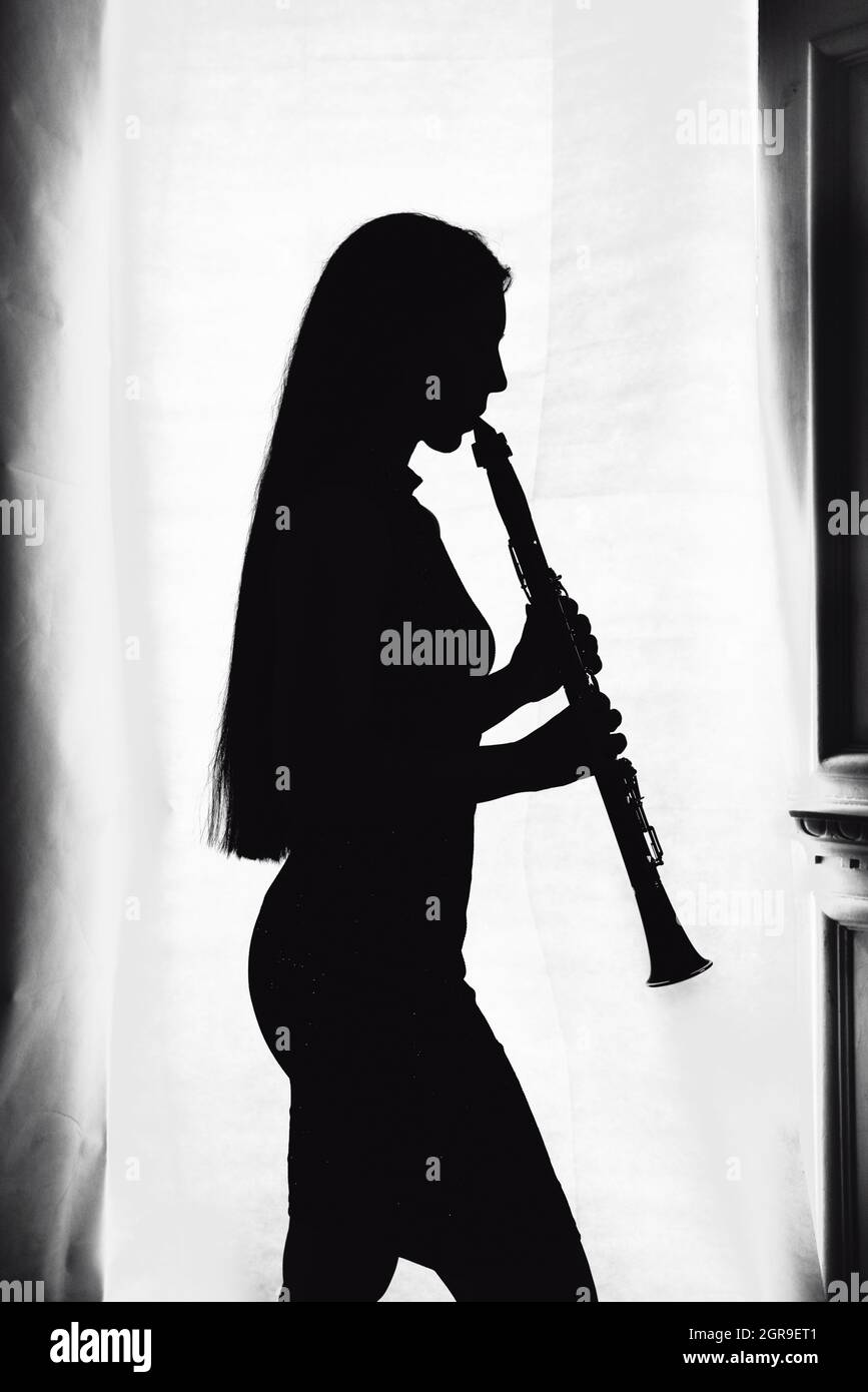 Back with clarinet hi-res stock photography and images - Alamy