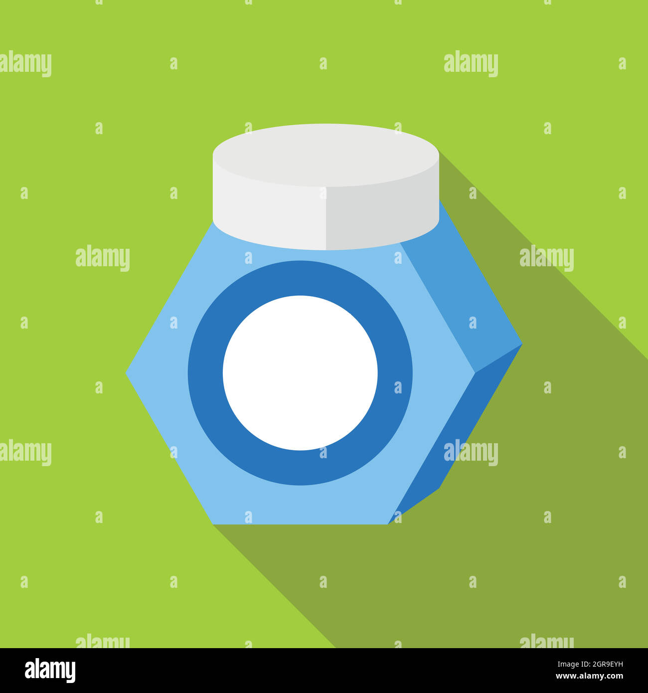 Packaging jar icon, flat style Stock Vector Image & Art - Alamy