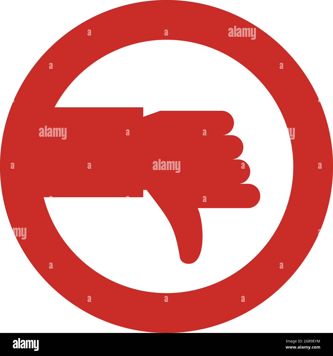 Hand blocking Stock Vector Images - Alamy