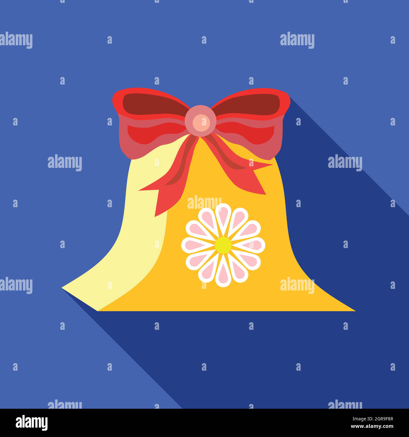 Bell icon, flat style Stock Vector Image & Art - Alamy