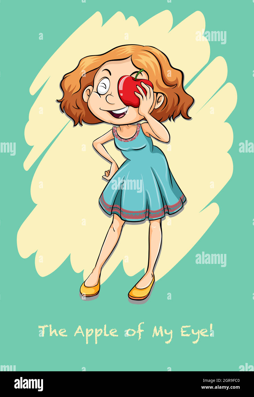 The apple of my eye Stock Vector Image & Art - Alamy
