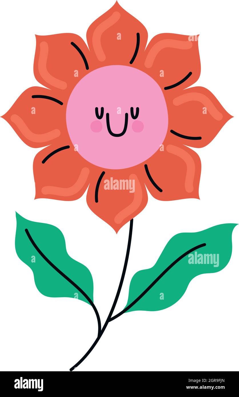 flower with smile Stock Vector Image & Art - Alamy