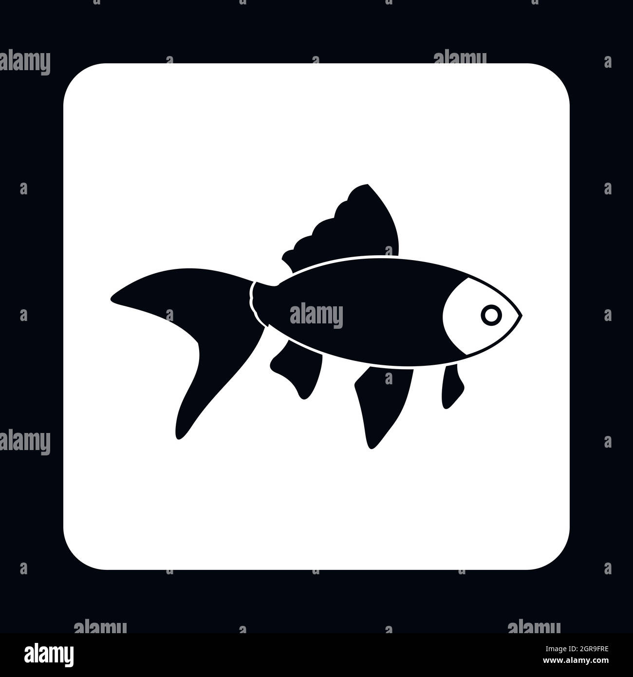 Goldfish icon, simple style Stock Vector Image & Art - Alamy