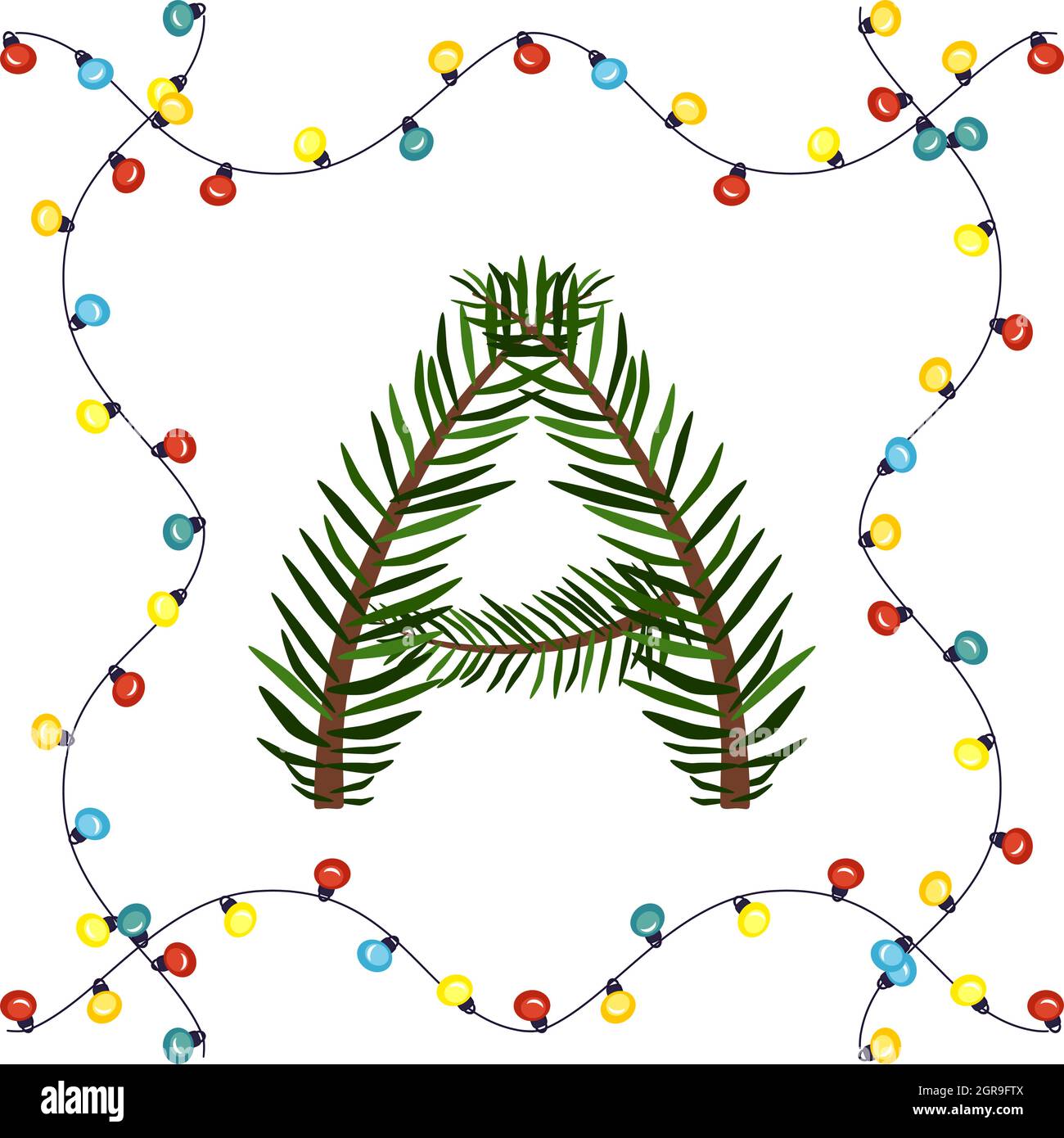 Christmas alphabet a Stock Vector Images - Alamy