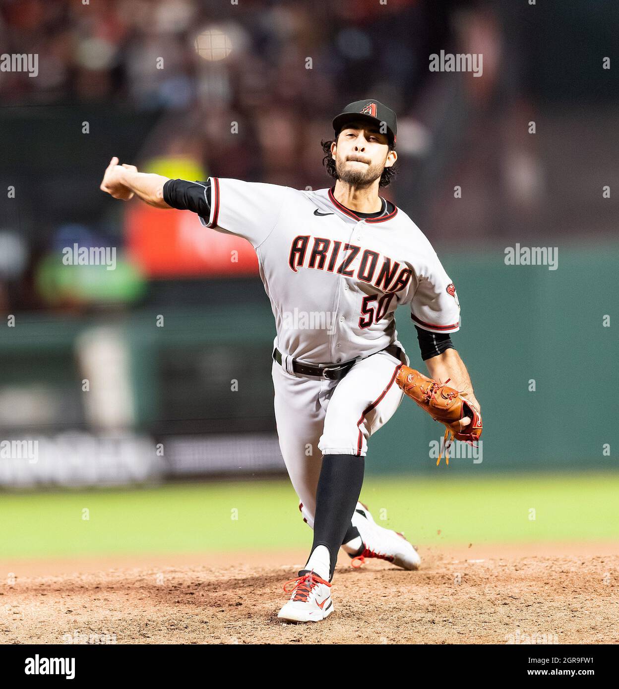 September 30, 2021: Arizona Diamondbacks relief pitcher Noe Ramirez (50 ...