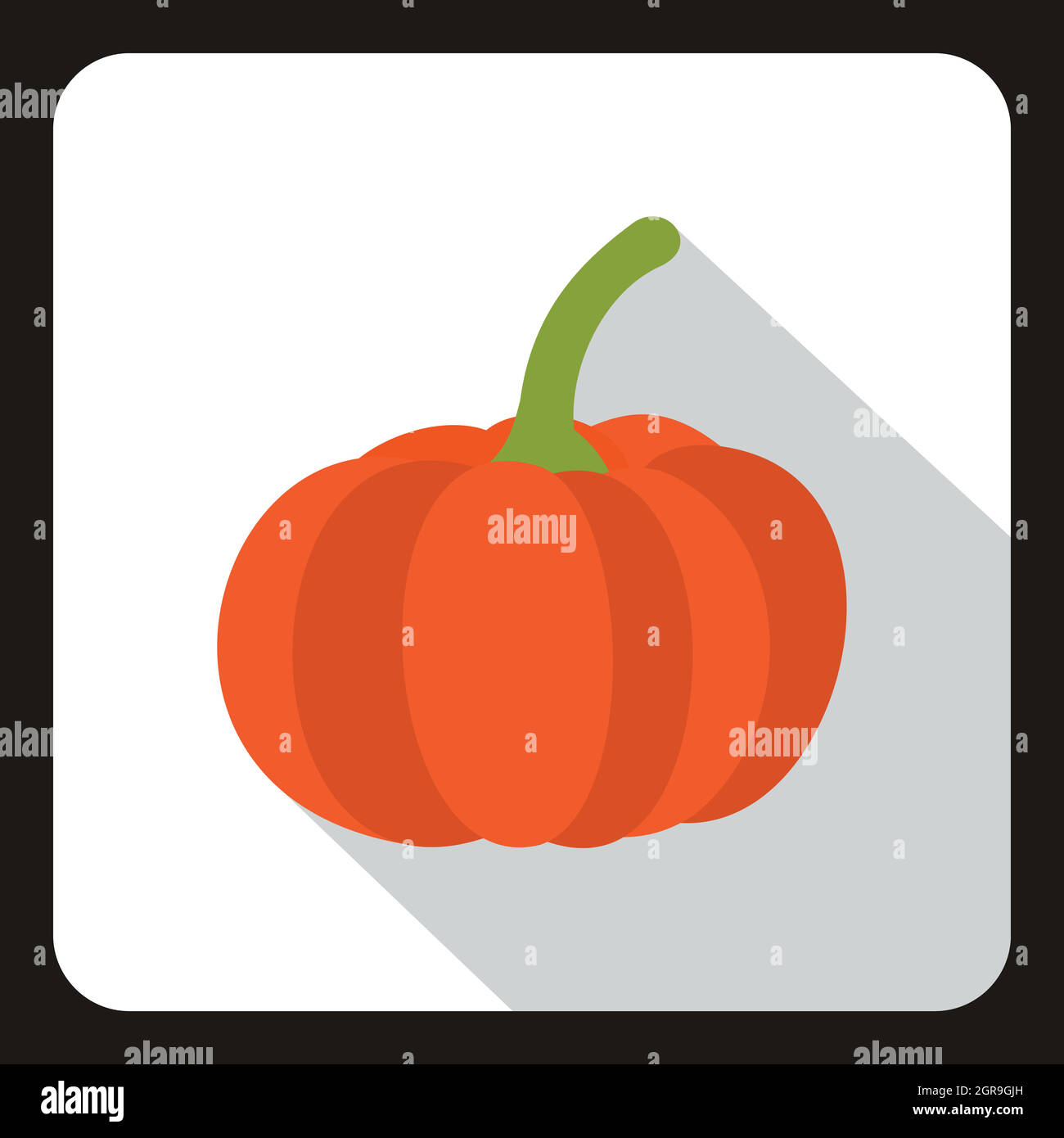 Fresh orange pumpkin Stock Vector Images - Alamy