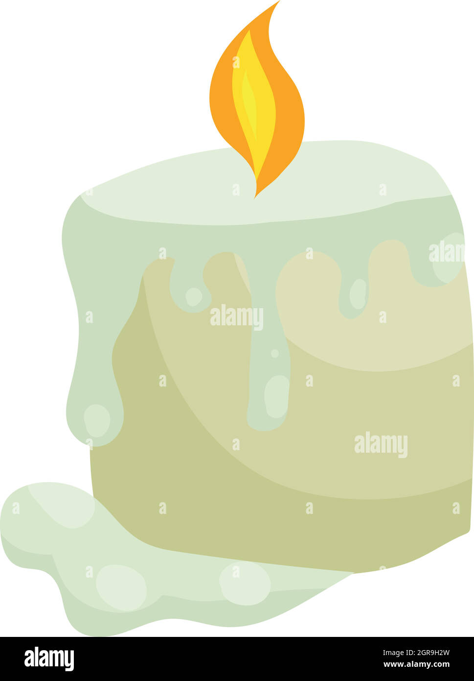 Christmas candle icon, cartoon style Stock Vector Image & Art - Alamy