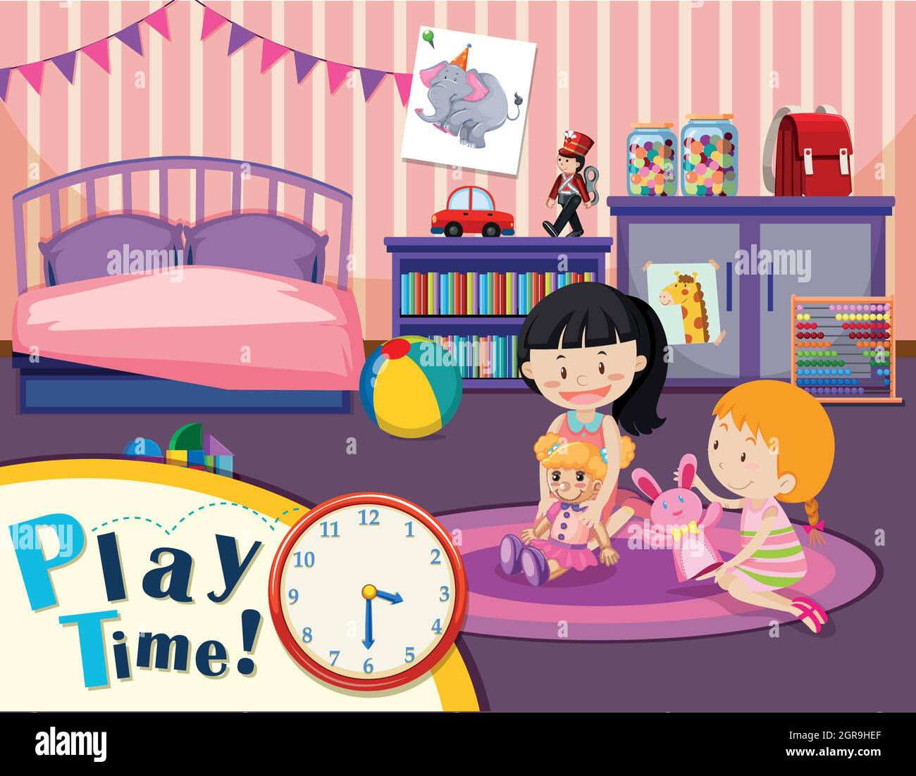 Bunny girls Stock Vector Images - Alamy