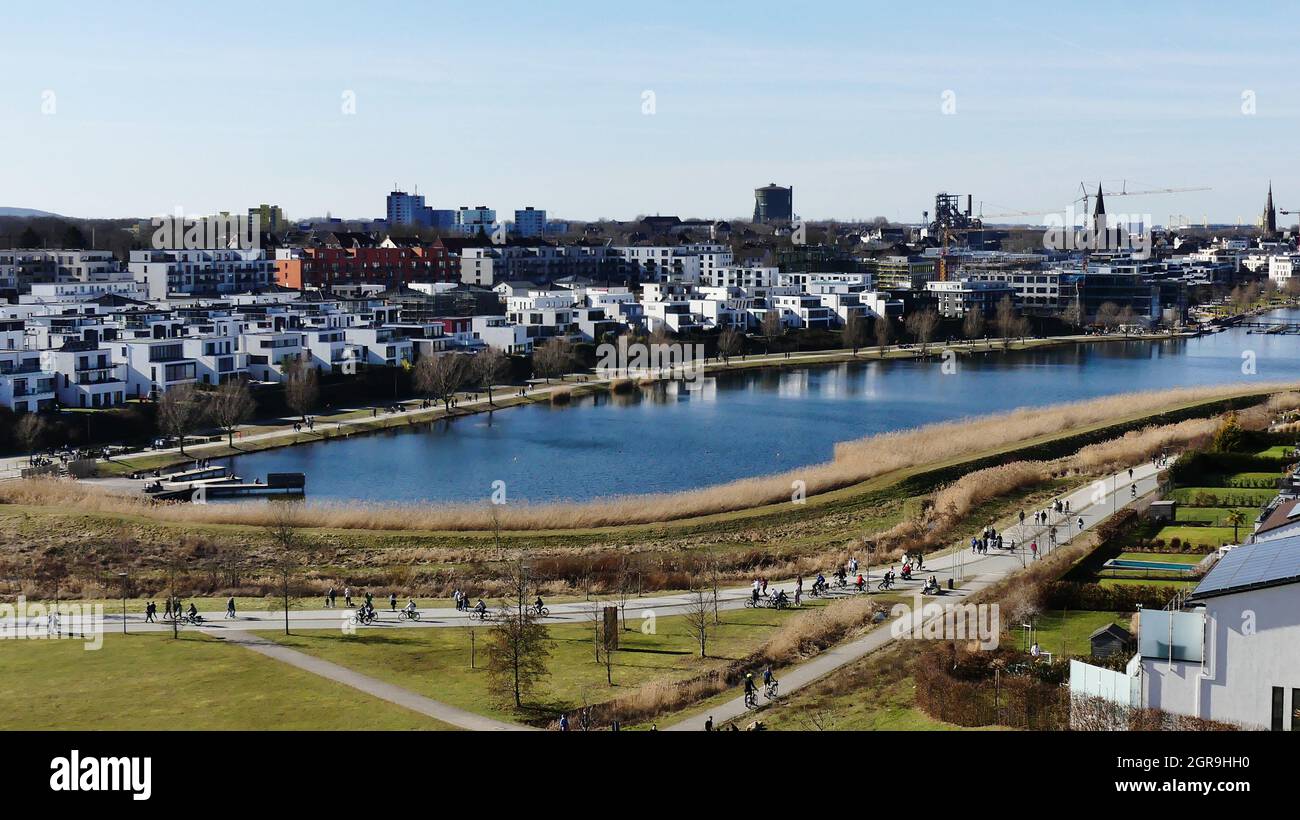 Dortmund stadium aerial hi-res stock photography and images - Alamy