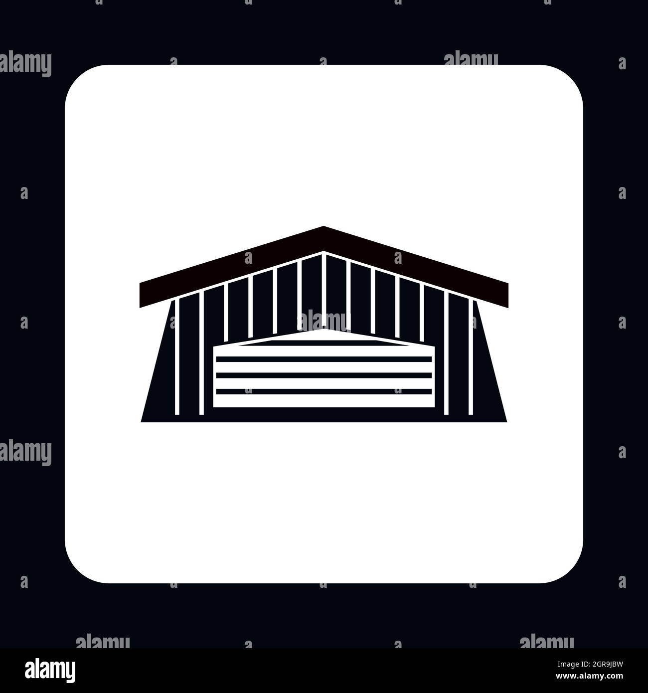 Barn icon in simple style Stock Vector Image & Art - Alamy
