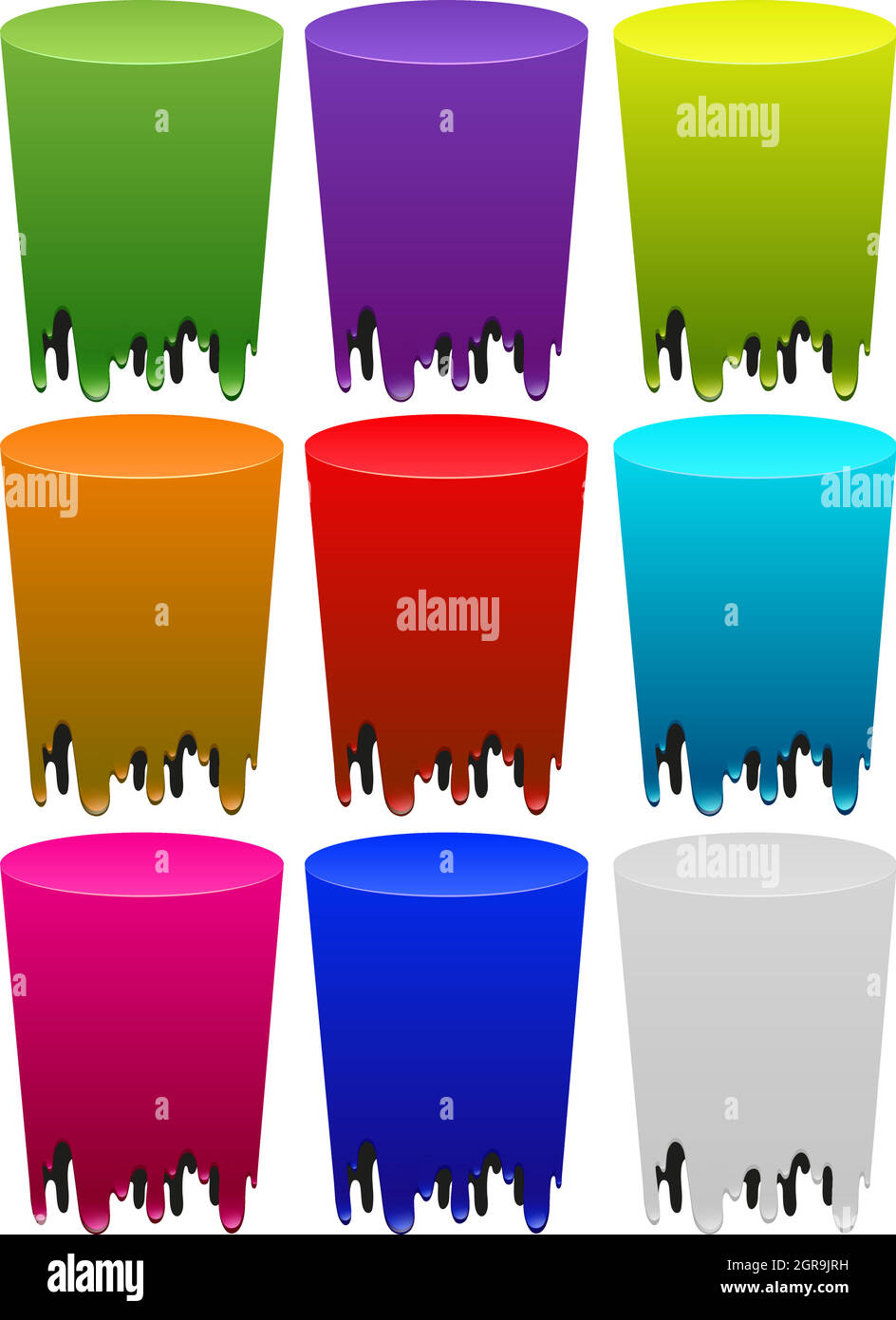 Melting colors on white Stock Vector Image & Art - Alamy