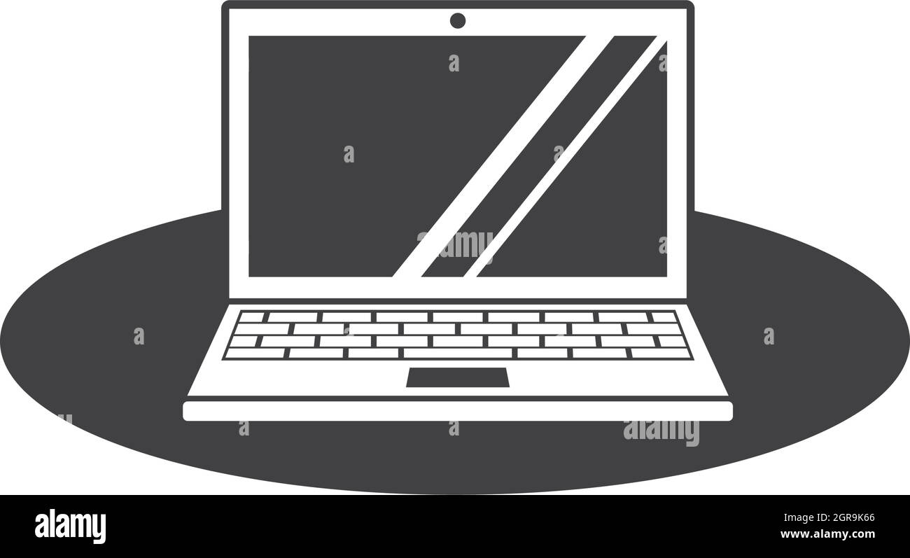 laptop logo icon vector illustration Stock Vector Image & Art - Alamy