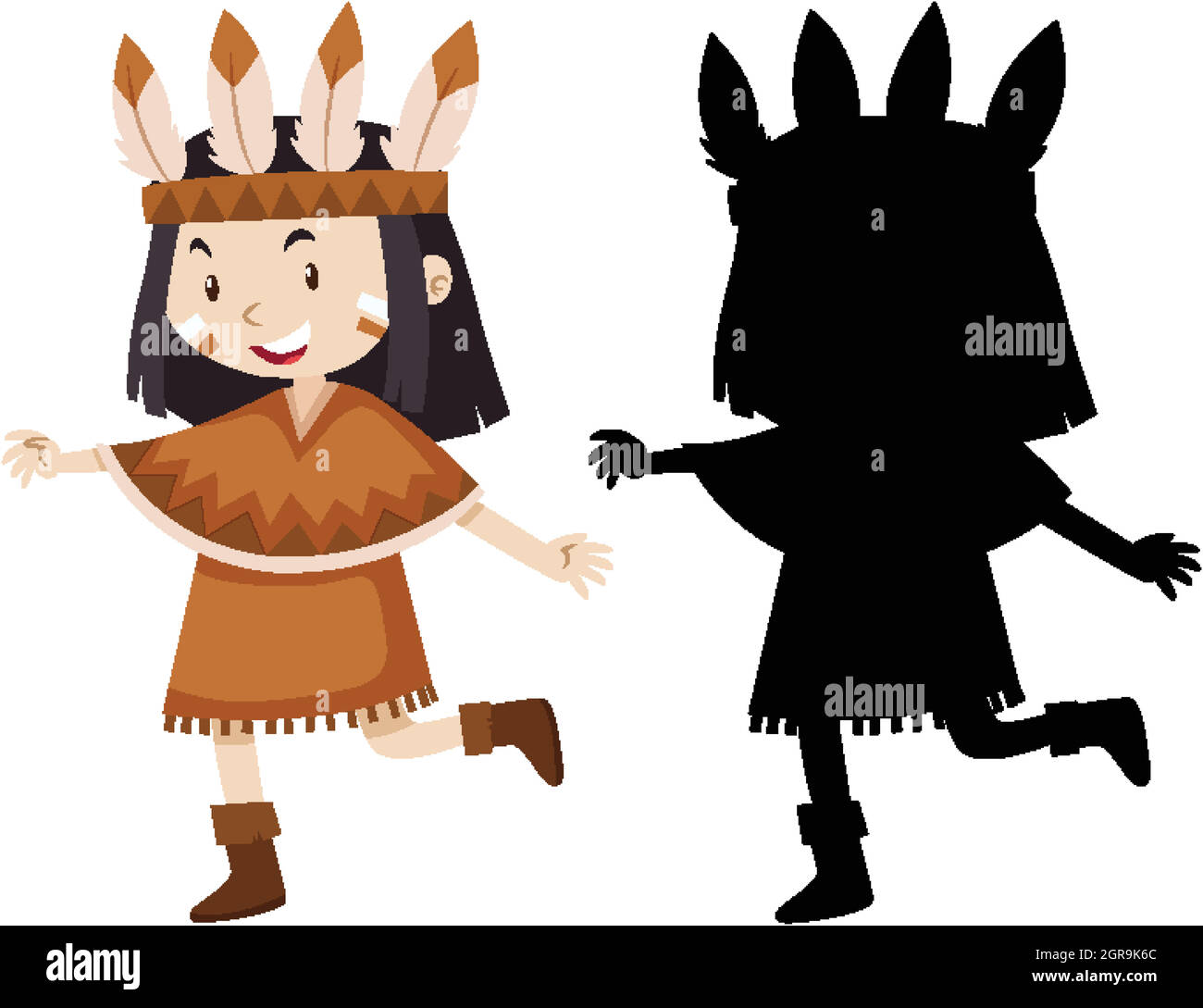 American indian female Stock Vector Images - Alamy