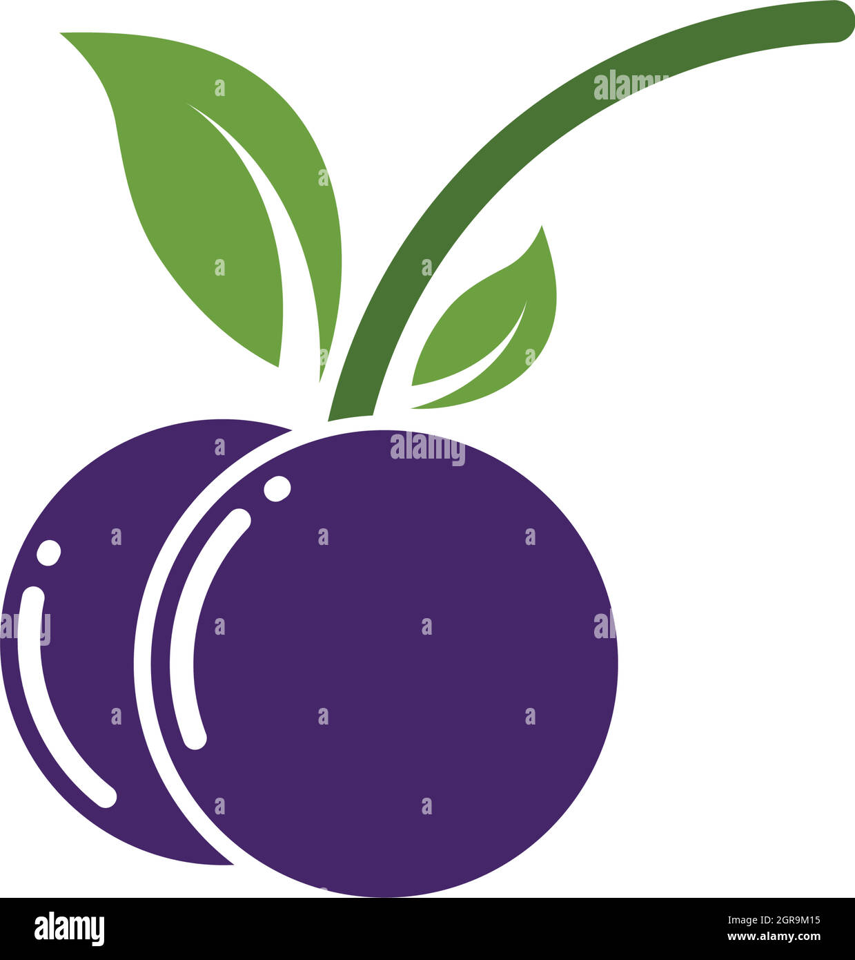 Blueberry farm Stock Vector Images - Alamy