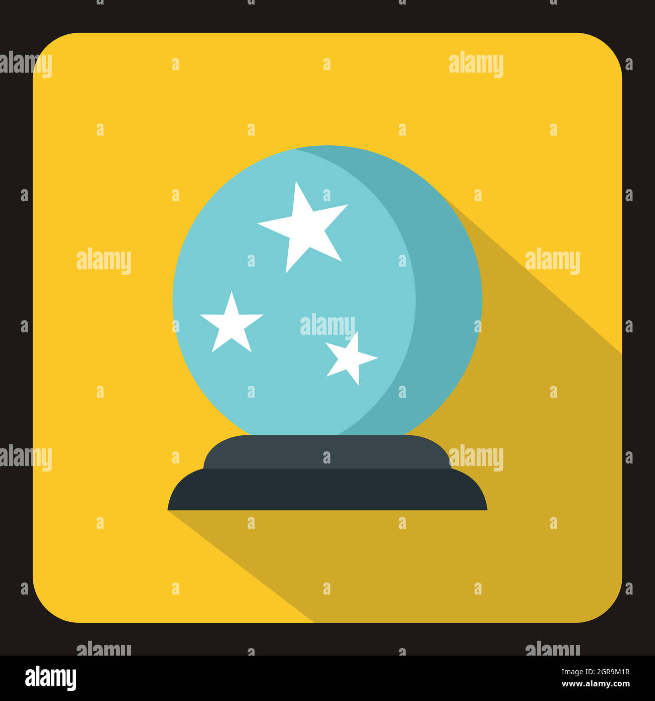 Crystal ball icon, flat style Stock Vector Image & Art - Alamy