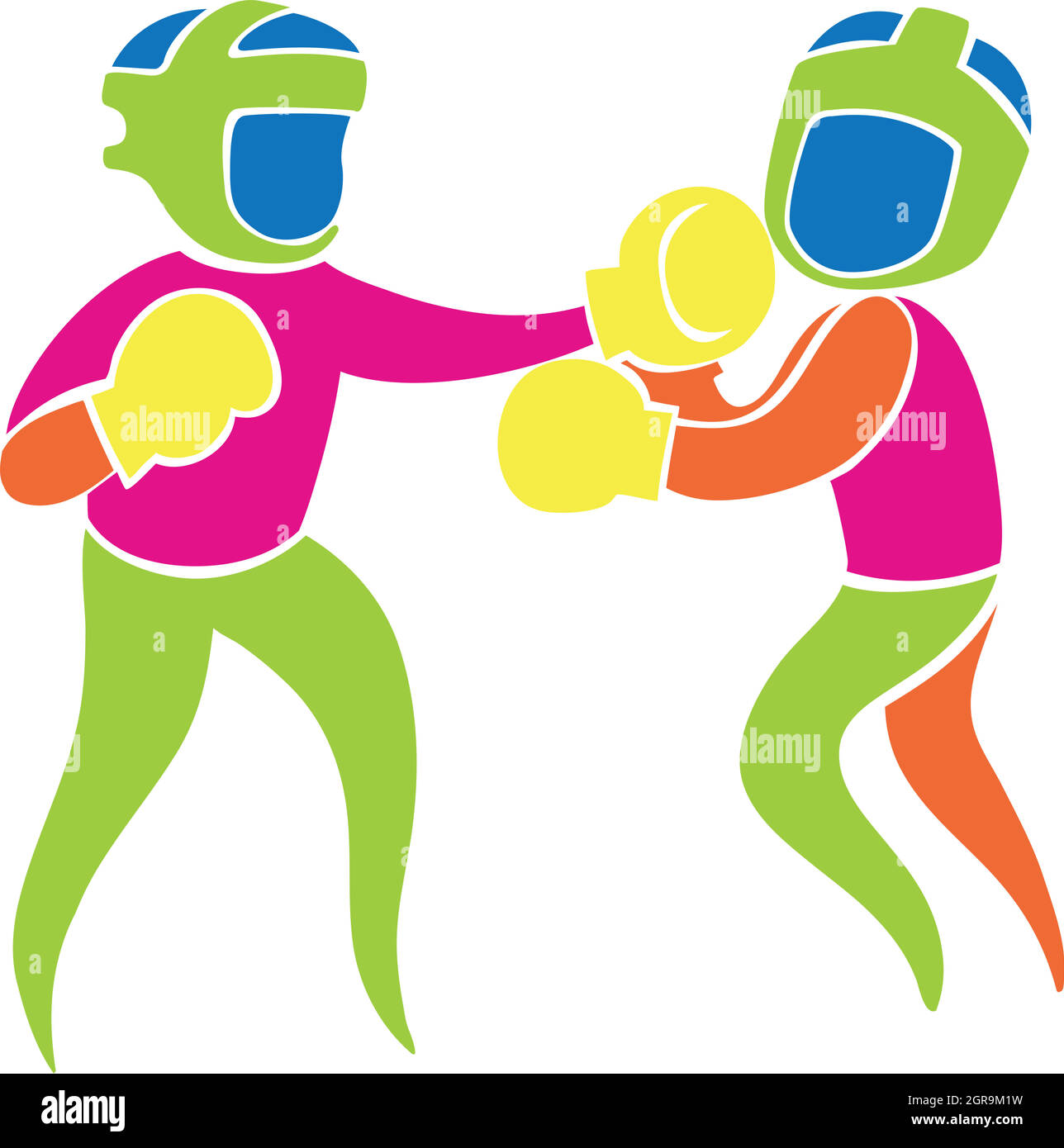 Sport icon for boxing in colors Stock Vector Image & Art - Alamy