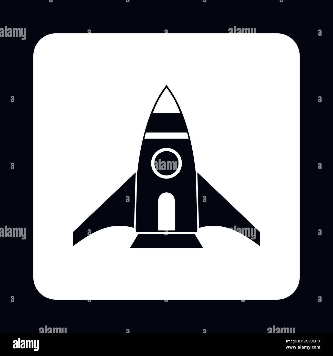 Spaceship takes off space Stock Vector Images - Alamy