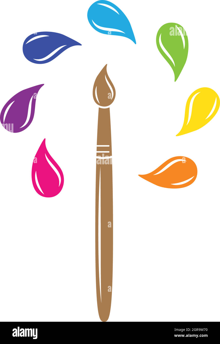 color paint vector illustration design Stock Vector Image & Art - Alamy