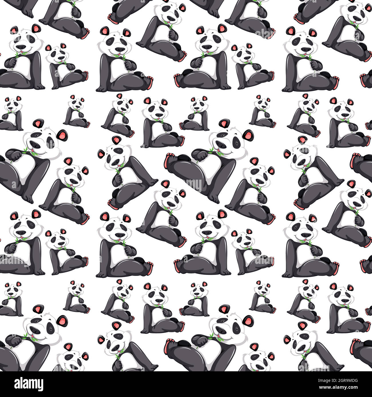 Panda bear pattern hi-res stock photography and images - Alamy