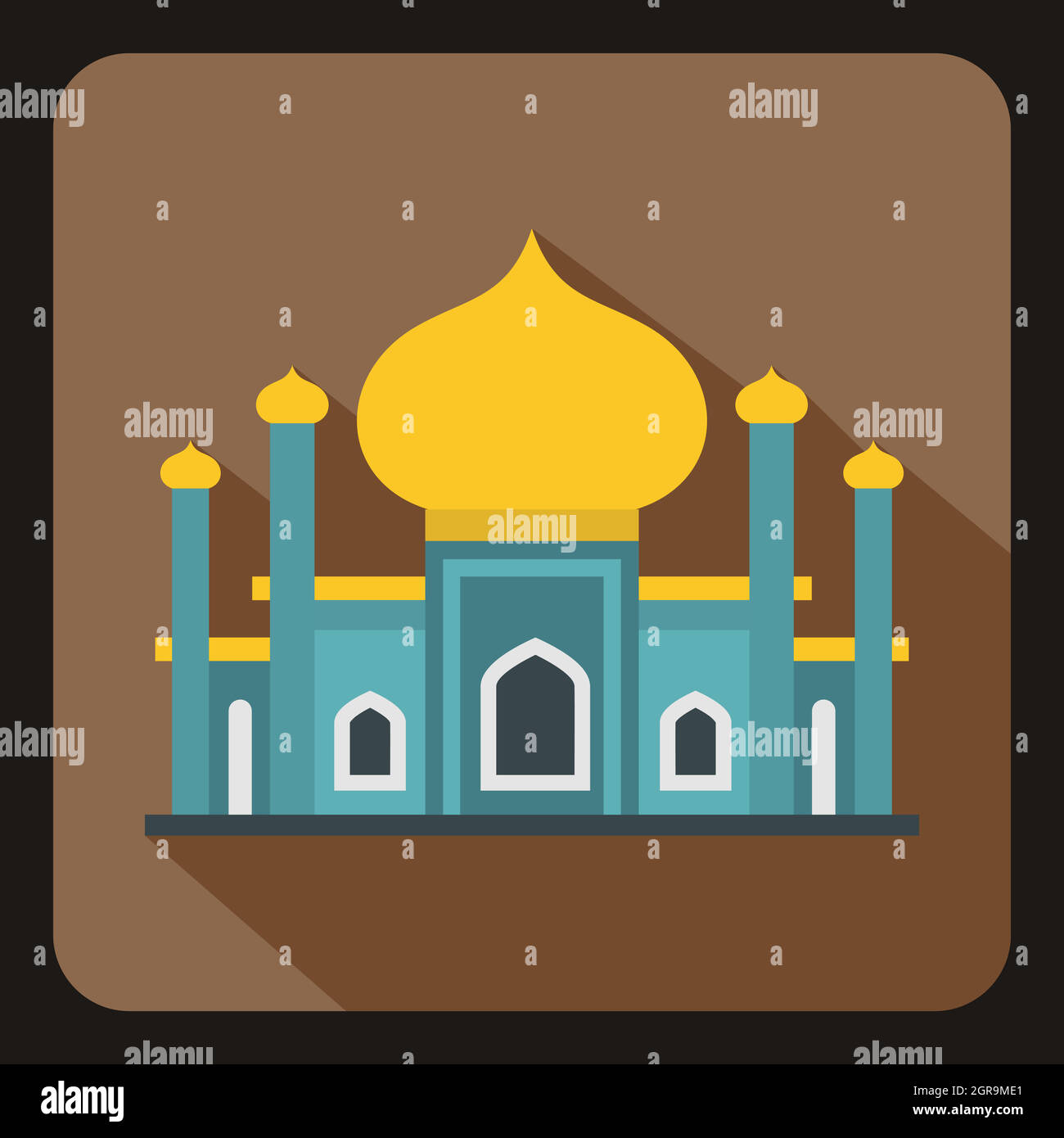 Mosque icon in flat style Stock Vector Image & Art - Alamy