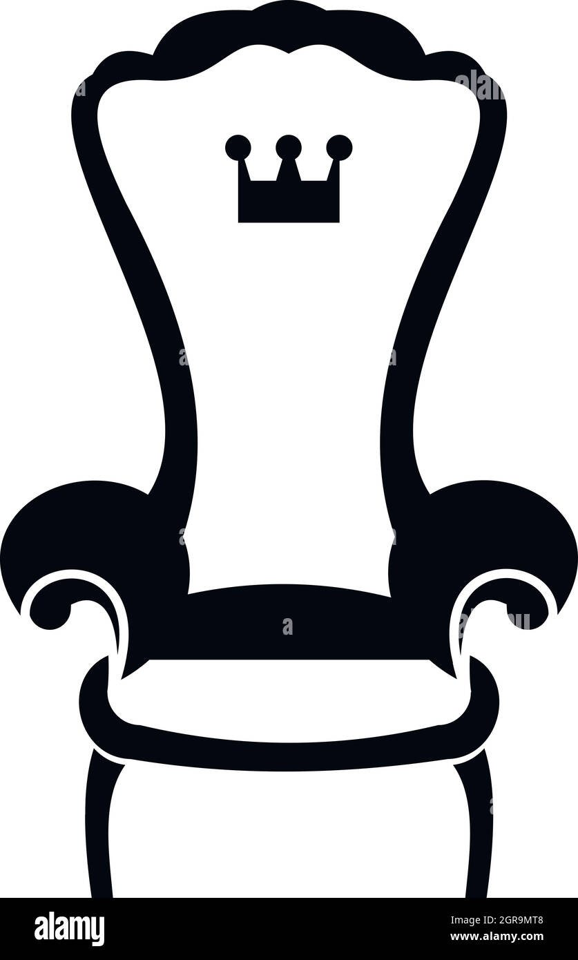 King throne chair icon, simple style Stock Vector Image & Art - Alamy