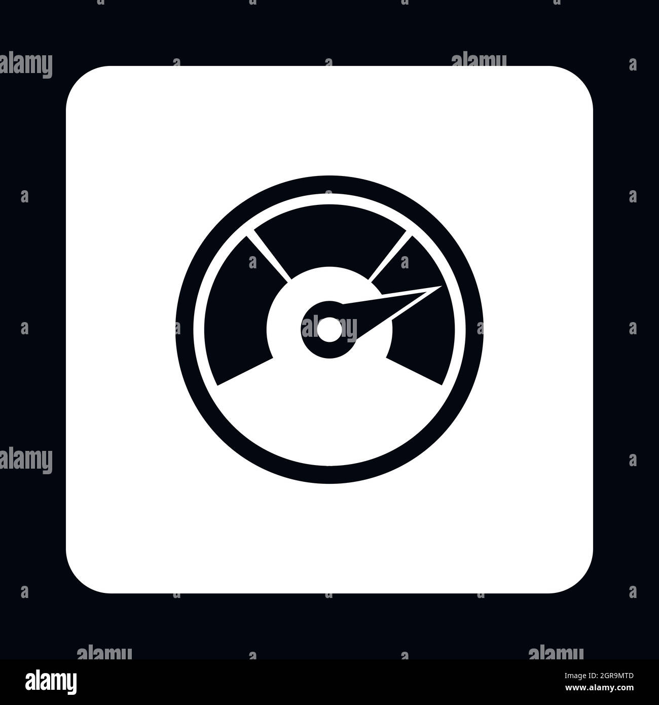 Tachometer icon in simple style Stock Vector Image & Art - Alamy