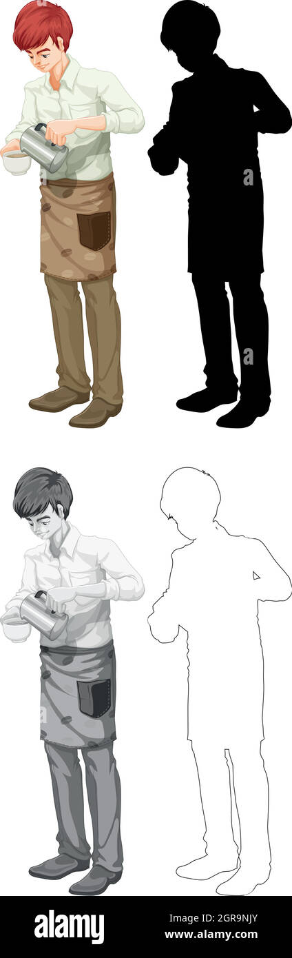 Cafe barista Cut Out Stock Images & Pictures - Alamy