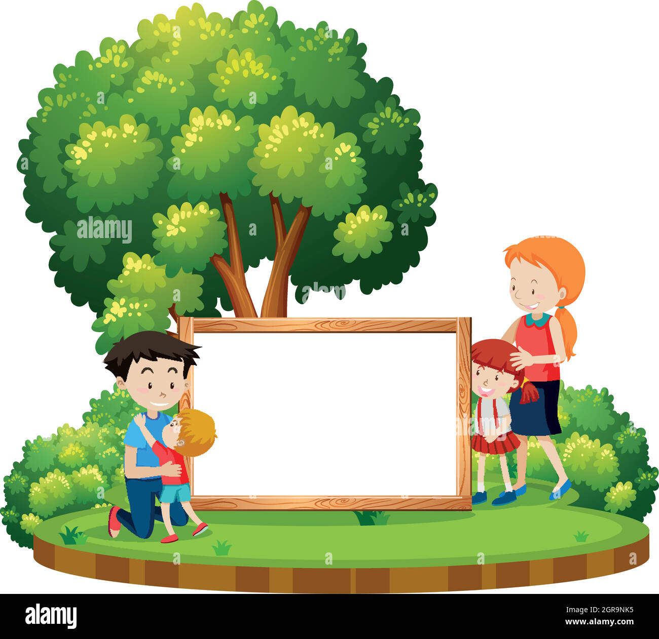 Family at the park banner Stock Vector Image & Art - Alamy