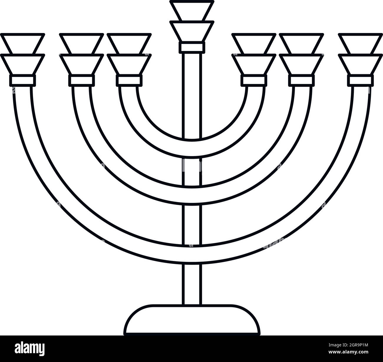 Candle line icon in Stock Vector Images - Alamy