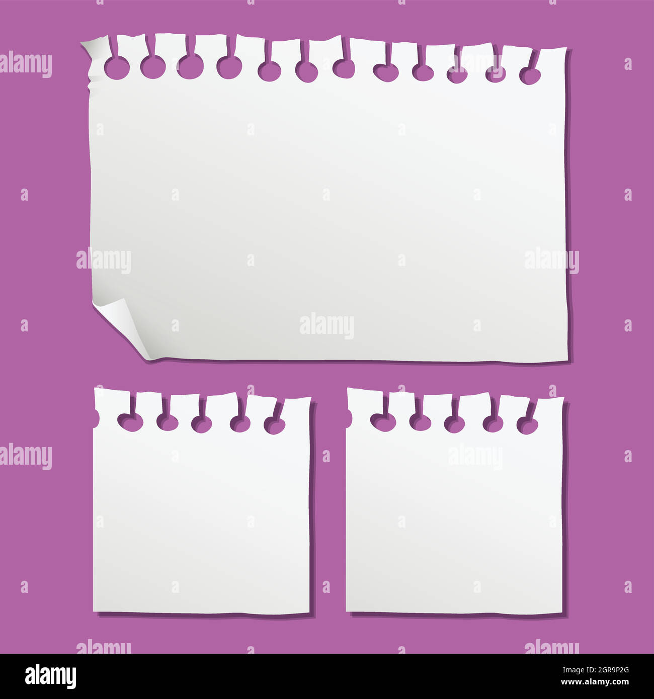 A blank paper note Stock Vector Image & Art - Alamy