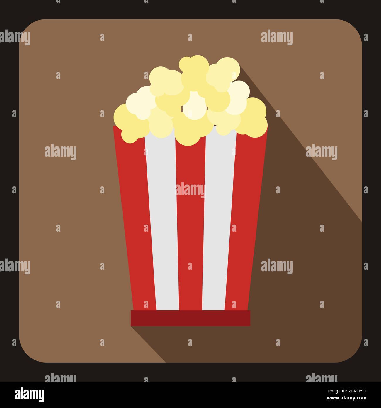 Popcorn in red box Stock Vector Images - Alamy