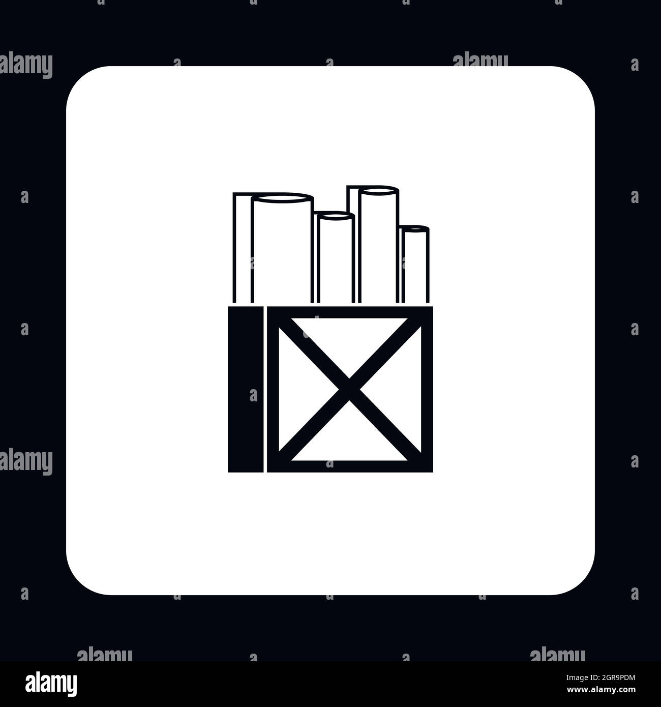 White and black rolls Stock Vector Images - Alamy