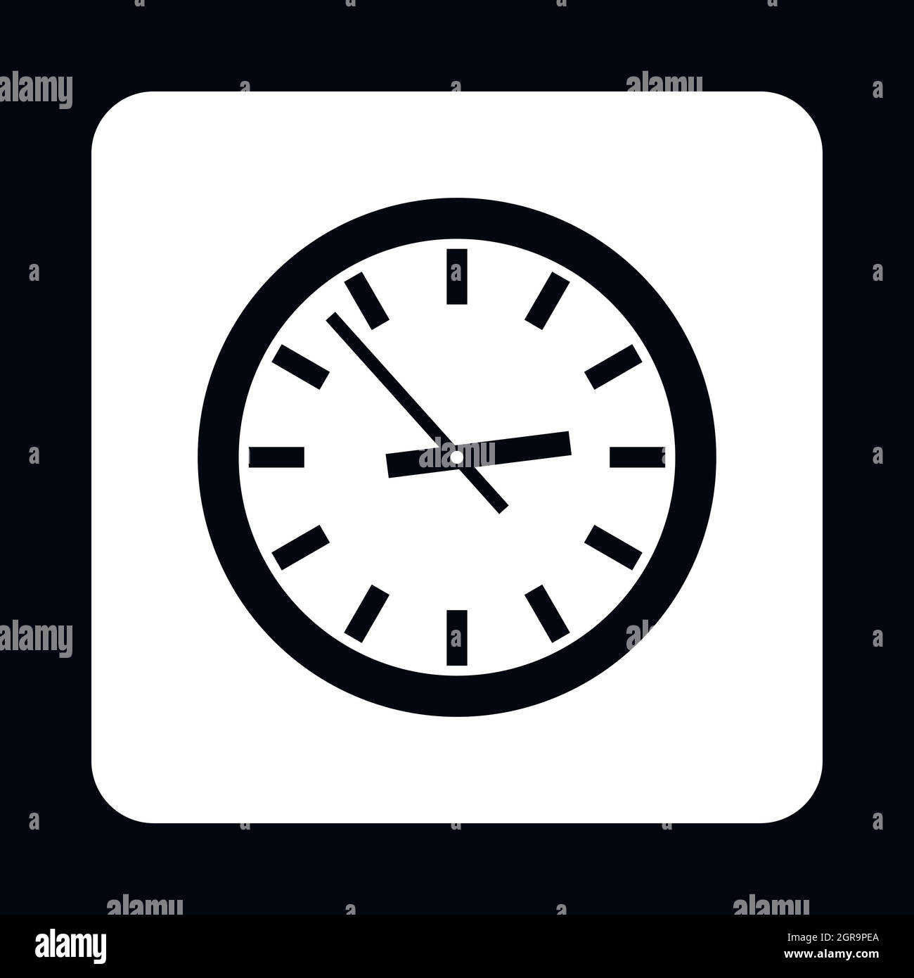 Wall clock icon, simple style Stock Vector Image & Art - Alamy