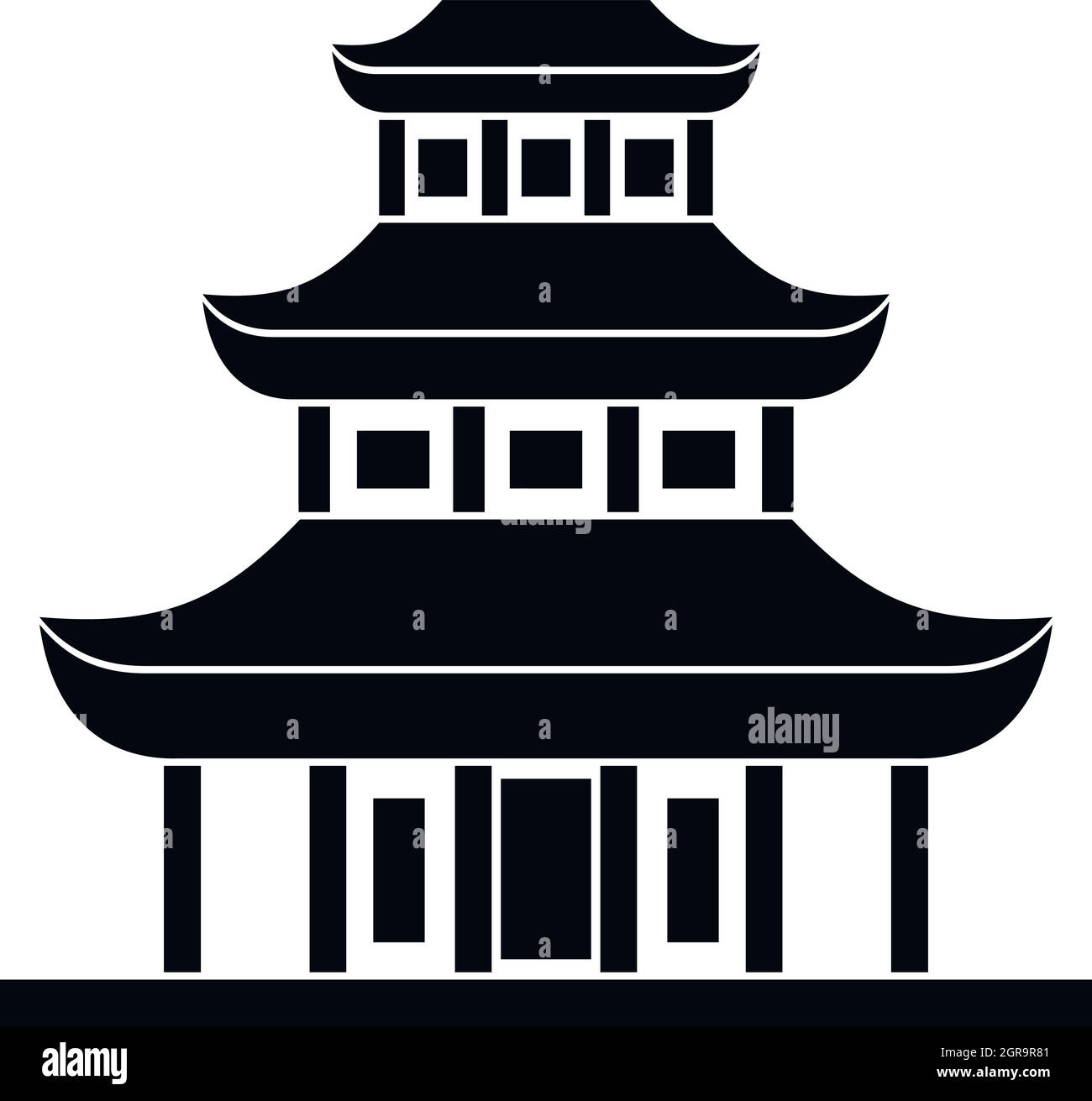 Chinese style architecture in Stock Vector Images - Alamy