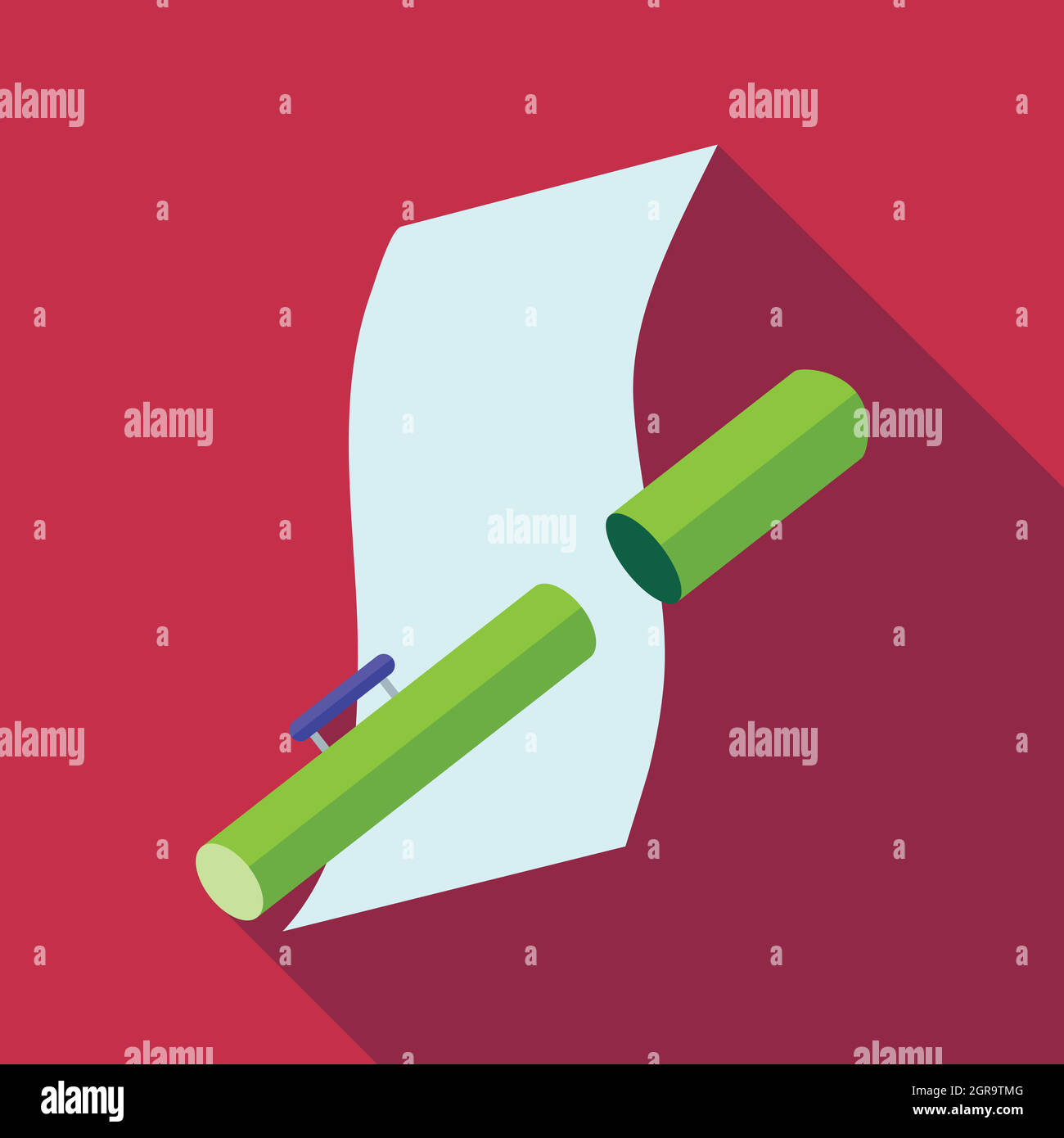 Tube for paper icon, flat style Stock Vector Image & Art - Alamy