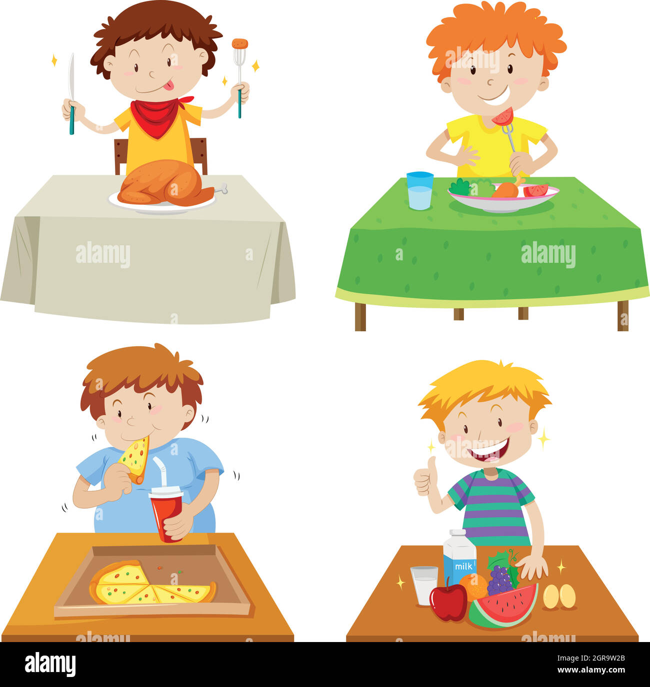 Kids Dinner Clipart