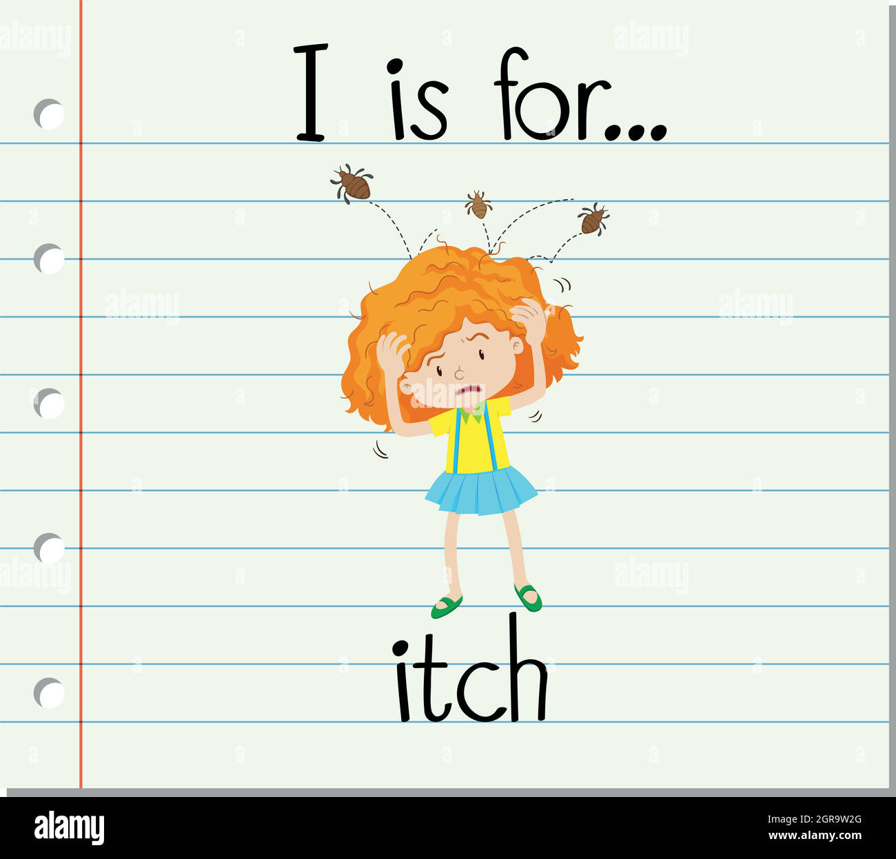 Head lice kids Stock Vector Images - Alamy