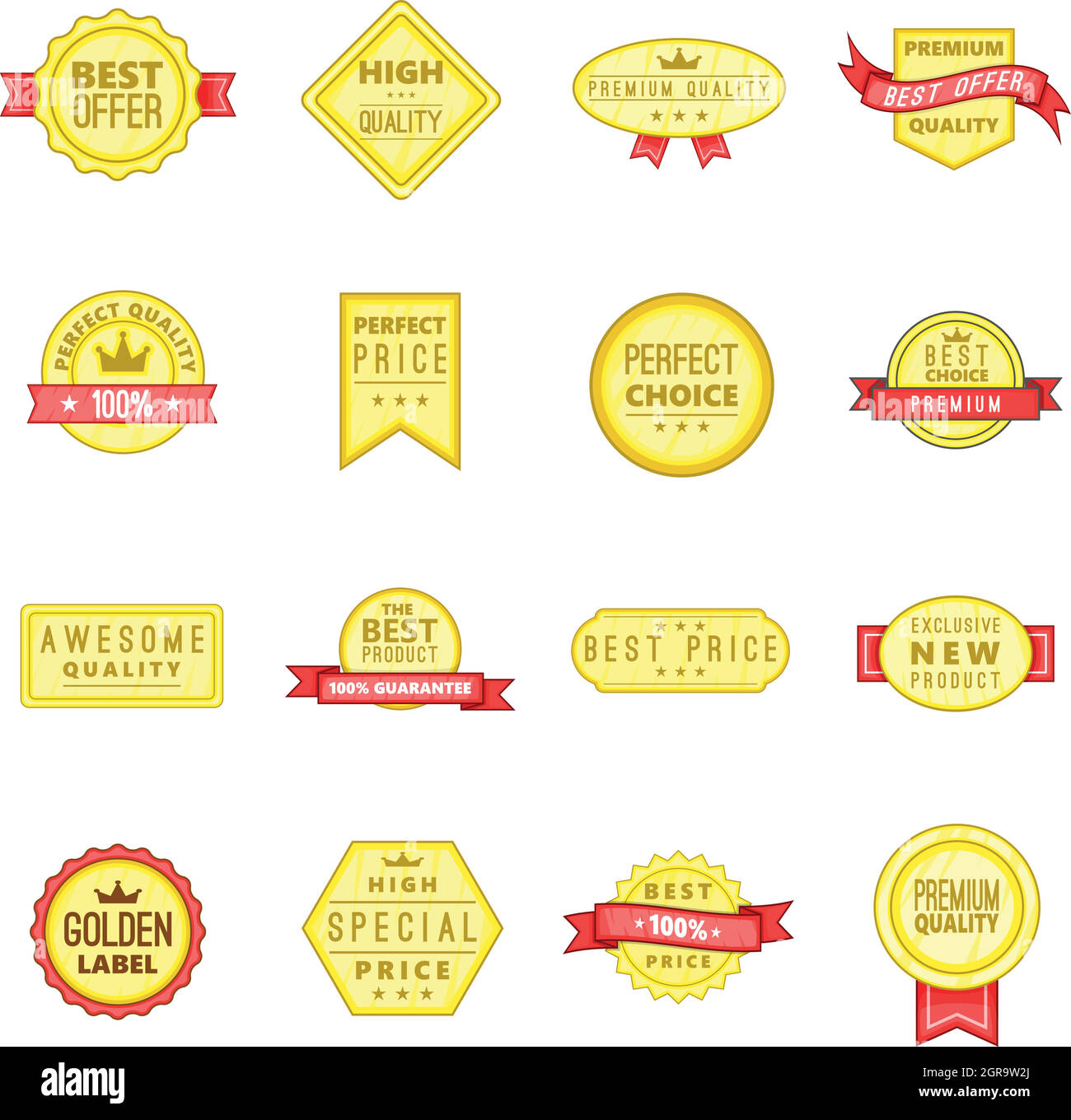 Retail icons collection vector Cut Out Stock Images & Pictures - Alamy