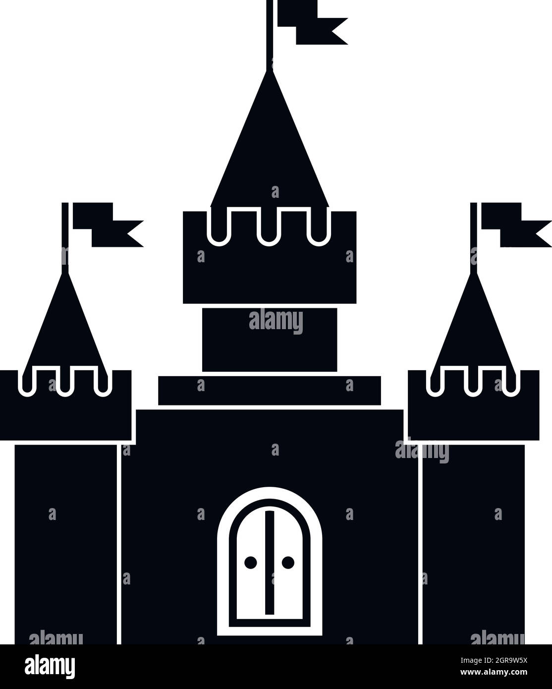 Old building in medieval Stock Vector Images - Alamy