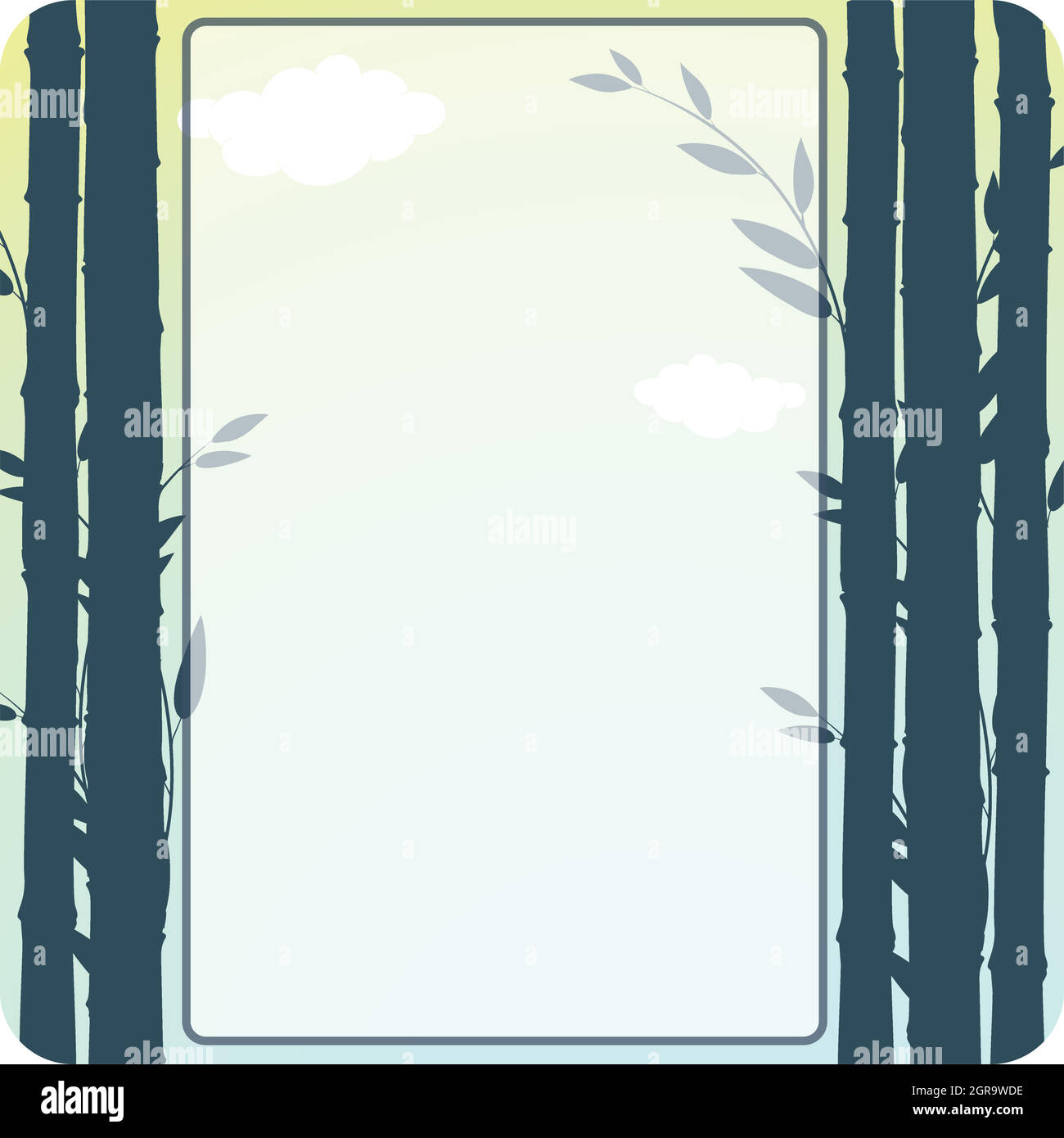 Bamboo border clipart hi-res stock photography and images - Alamy