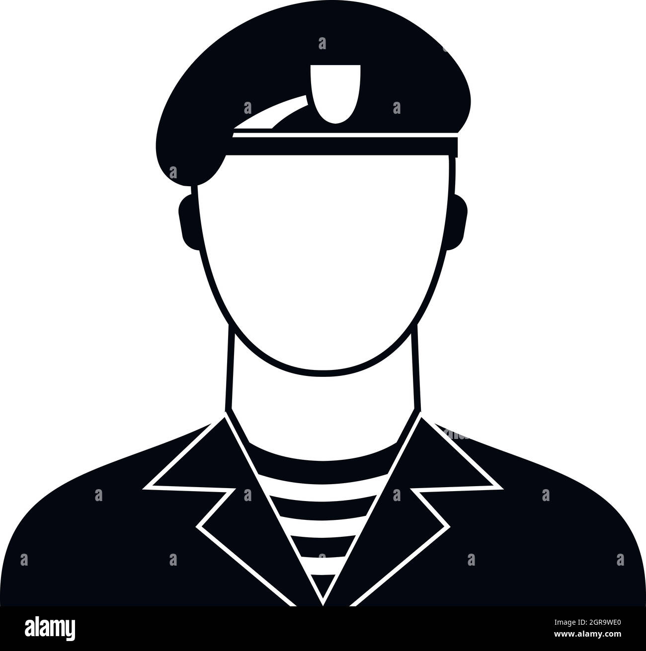Modern army soldier icon, simple style Stock Vector Image & Art - Alamy